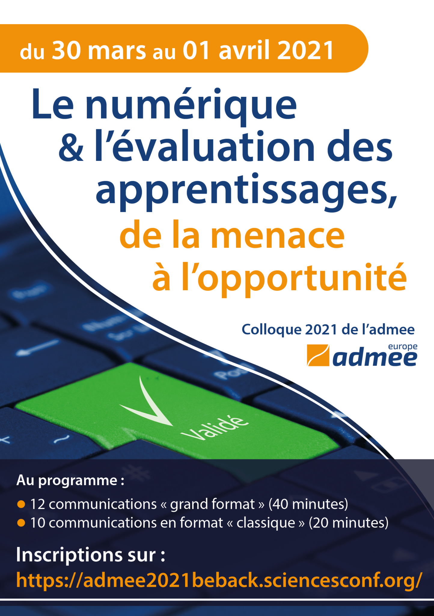 Le colloque en ligne de l’ADMEE-Europe approche • ADMEE-Europe